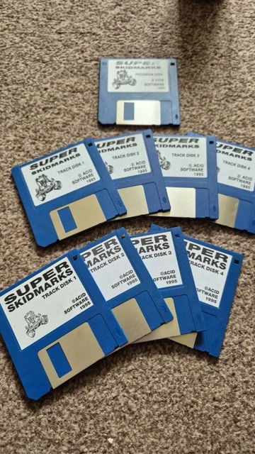 SUPER SKIDMARKS - Commodore Amiga - Disks Only, tested £8.65 - PicClick UK