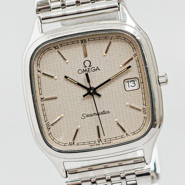 *QUASI NUOVO* VINTAGE OMEGA Seamaster Cal.1430 Quadrante Romano Argento ...