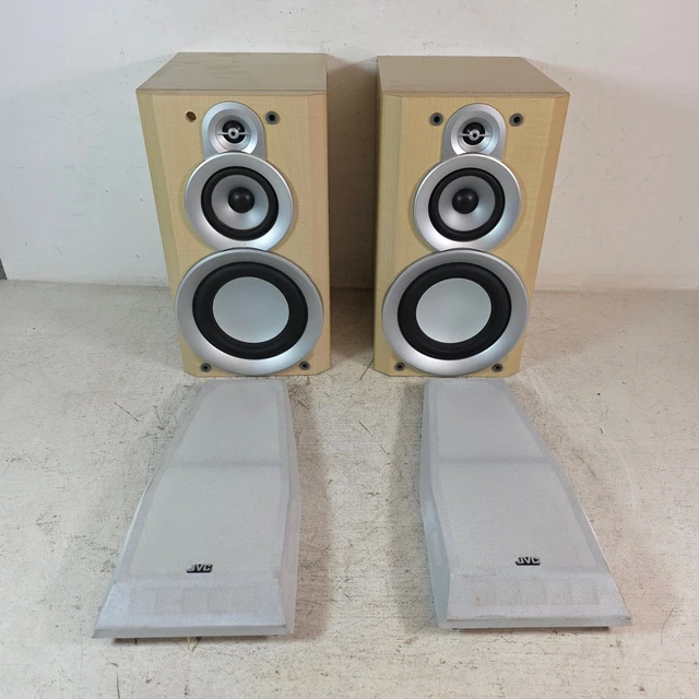 JVC SP-50 BOOKSHELF Hi-Fi Stereo 3-way Loud Speakers Tested and Working ...