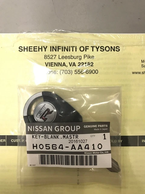 JDM OEM GENUINE Nissan R34 Skyline BNR34 Uncut Master Key Blank ...