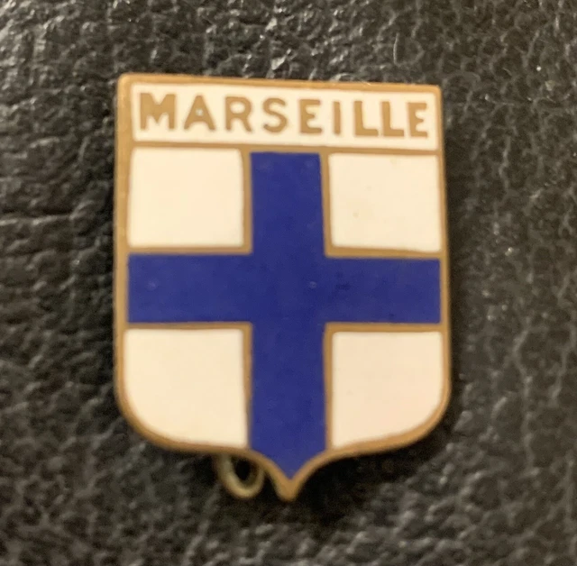 ANCIEN INSIGNE BADGE BLASON MARSEILLE Emaillee EUR 14,50 - PicClick FR