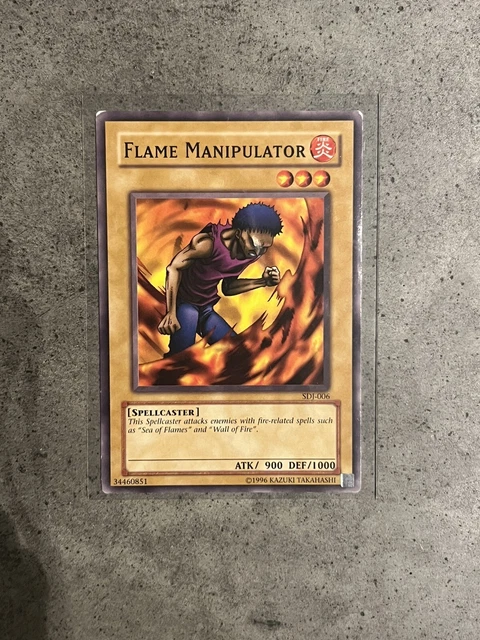 CARTE CARD YU-GI-OH Konami 1996 Edition Flame Manipula SDJ-006 Tres Bon État En EUR 1,90 ...