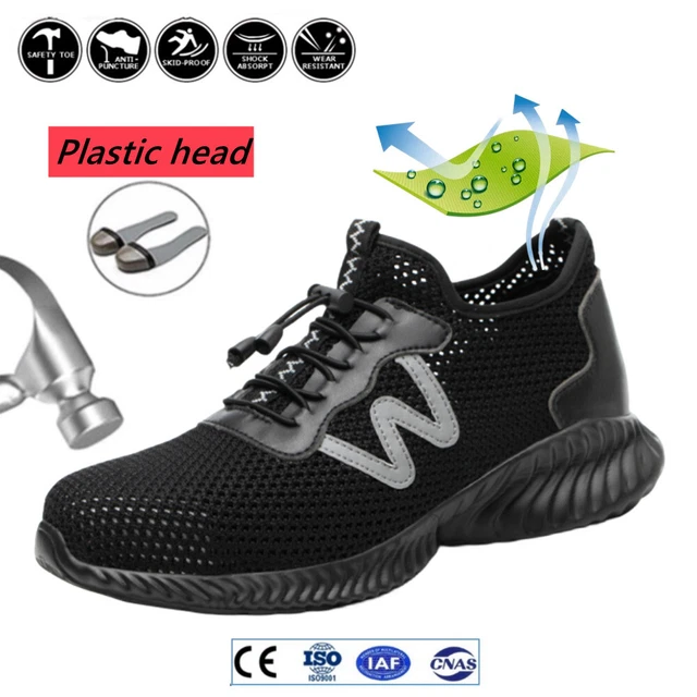 SAFETY SHOES COMPOSITE Plastic Toe Cap Shoes Work Shoes Men Women ...