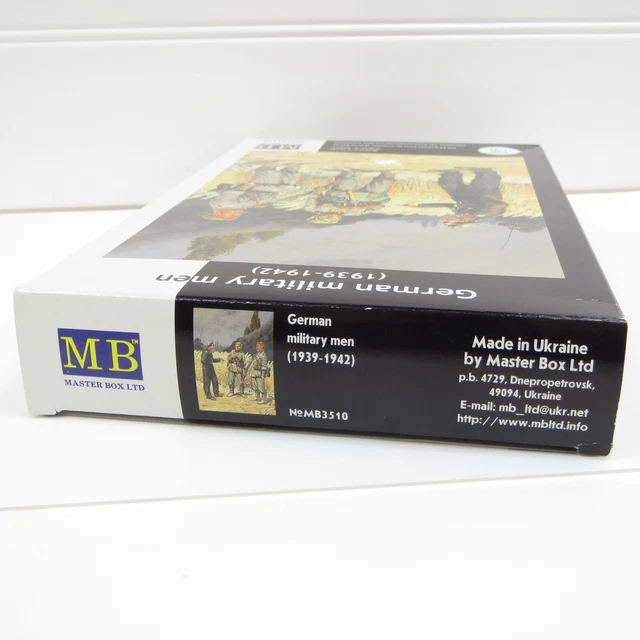 WWII GERMAN MILITARY Men, 1939-1942 - Master Box 1/35 Model Kit - 3510 ...