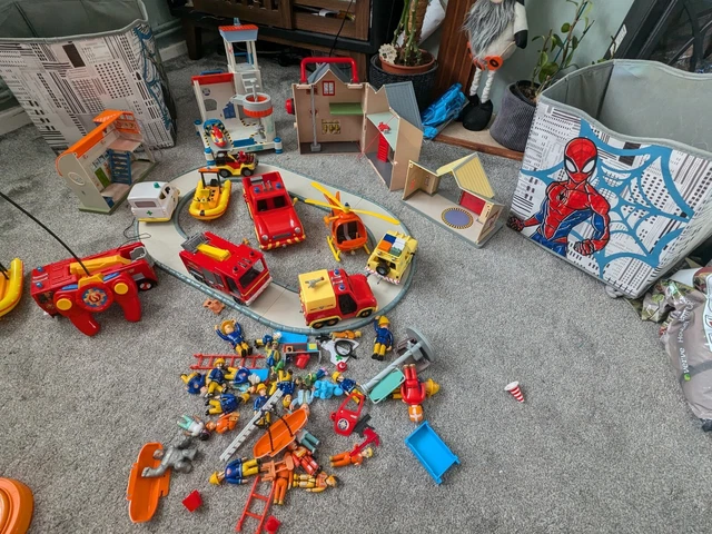 FIREMAN SAM TOY Bundle and remote control fire engine £50.00 - PicClick UK