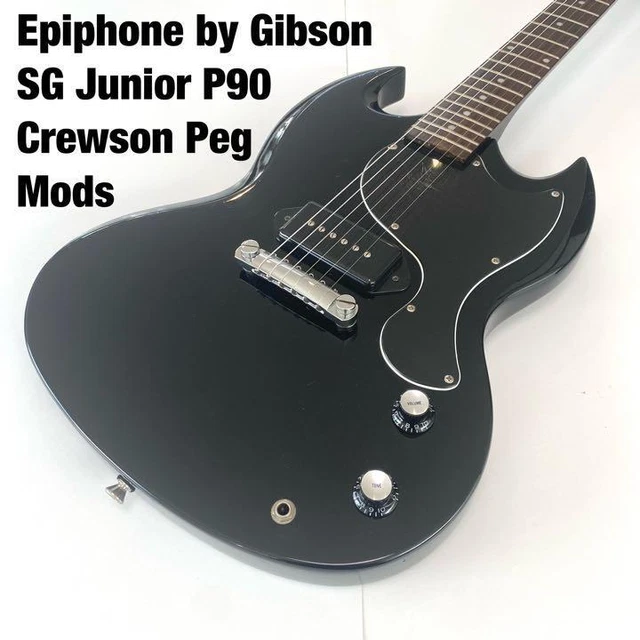 EPIPHONE BY GIBSON SG Junior P90 Crewson Peg Mods Guitar instrument ...