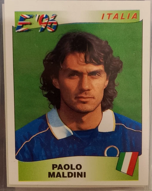 FIGURINA CALCIATORI PANINI Euro 96 - Paolo Maldini - Rara Mint Set EUR 0,99 - PicClick IT