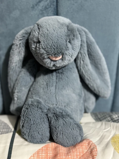 JELLYCAT DUSKY BLUE Bunny Medium £63.10 - PicClick UK