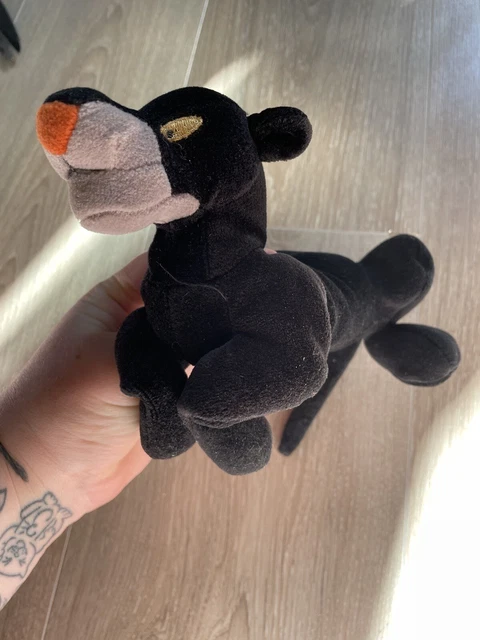 BAGHEERA JUNGLE BOOK Black Panther Mini Bean Bag Disney Store Soft Toy ...