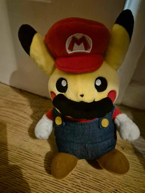 RARE MARIO PIKACHU Pokemon Nintendo Soft Plush Toy (LIKE NEW) £60.00 ...