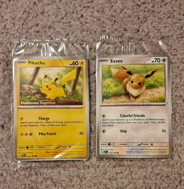 PIKACHU & EEVEE Pokemon Together Cards EUR 30,39 - PicClick IT