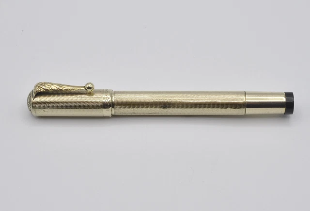 STANDARD BY MONTEGRAPPA 1930s gold safety fountain pen exc+++ EUR 115 ...