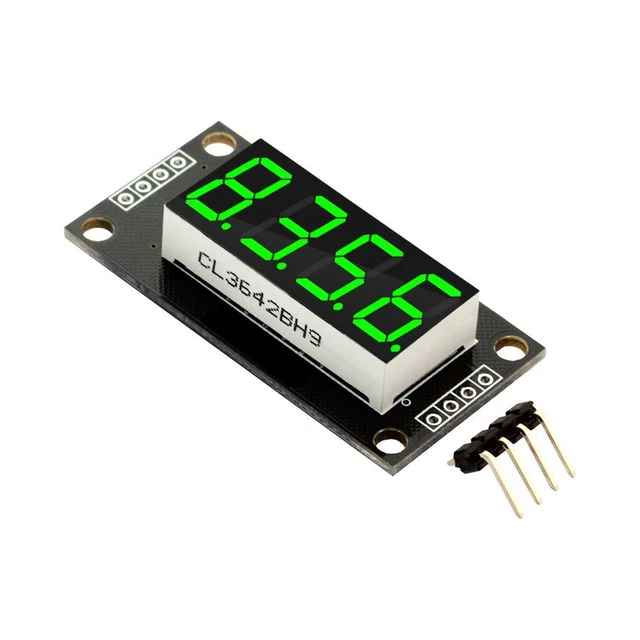 0.36& TM1637 GREEN 7-Segment 4-digit Digital Tube LED Display Module ...