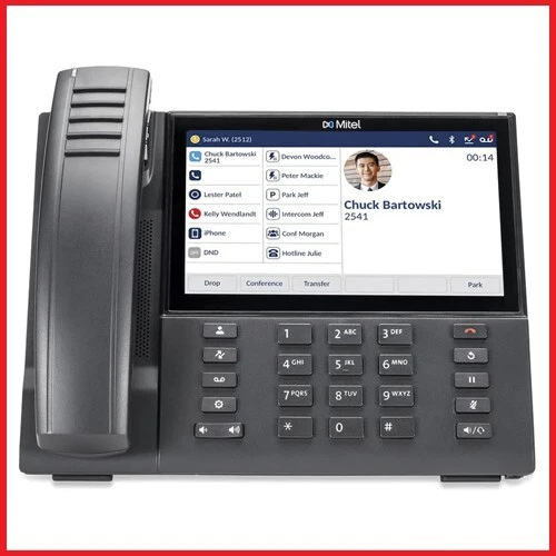 MITEL MIVOICE 6940 IP Deskphone VoIP Touchscreen with Wireless Handset ...