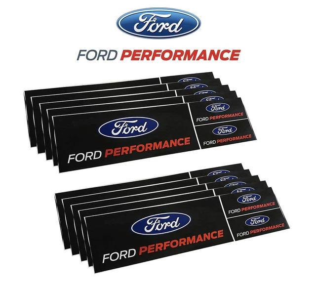 FORD PERFORMANCE LOGO Decal Decals Emblem Sticker Sheets - 10 Pack £18. ...