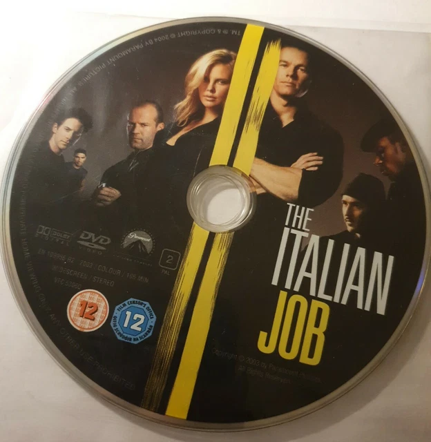 THE ITALIAN JOB (2003) Mark Wahlberg Jason Statham DVD Movie Film Disc ...