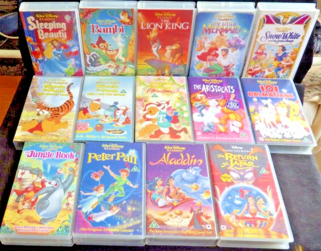 WALT DISNEY VHS Videos - Genuine Items - Vintage - Job Lot Of 14 £27.95 ...