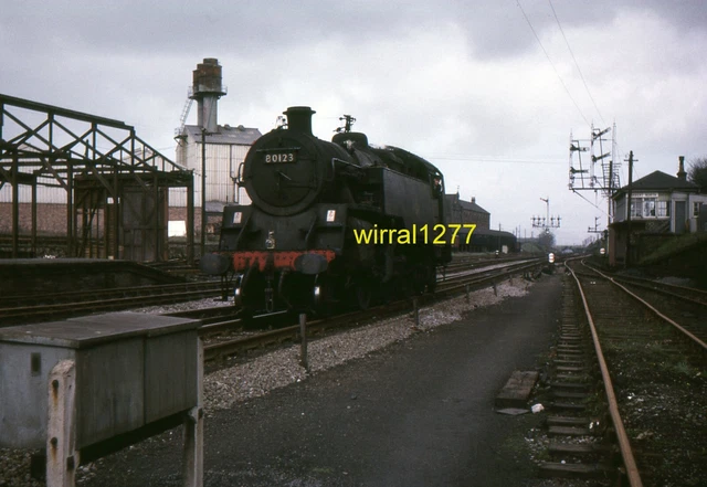 ORIGINAL RAILWAY SLIDE BR Standard 4 Tank 80123 at Larbert 17.04.65 £6. ...