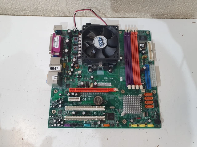 MCP61PM-AM 15-V01-011011 HT2000 PC Motherboard Sata DDR2 PCI Express ...