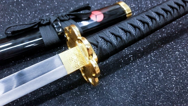 RORONOA ZORO &SHUSUI& Black Sword Steel Replica Katana & Sheath from ...