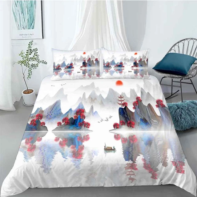 TERRAIN BEAR LINE 3D Printing Duvet Quilt Doona Covers Pillow Case ...