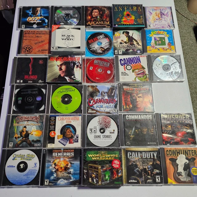 MASSIVE LOT OF 220+ Vintage/Retro PC CD-ROM games - Win 3.1/95/98/XP ...