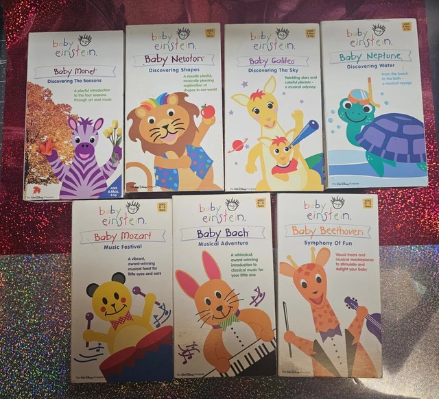 BABY EINSTEIN 7 VHS Lot Baby Newton Baby Neptune Baby Bach More! $18.87 ...