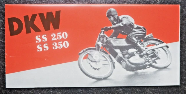 DKW SS 250 , SS 350 , alter Prospekt , Reprint EUR 8,90 - PicClick DE