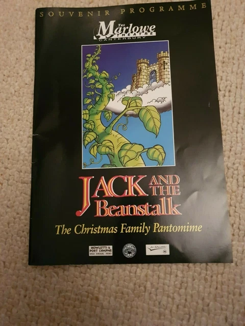 JACK AND THE Beanstalk Robert Powell Kate Weston panto programme 1995/6 ...