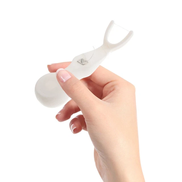 2 PCS SELF-MADE Dental Floss Holder Tools Cleaning Picks Interdental ...