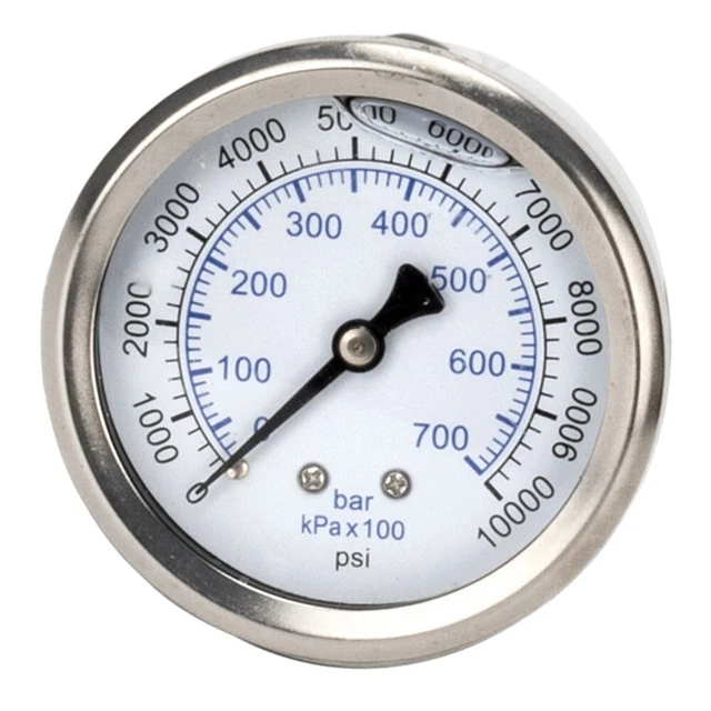 PRECISE PRESSURE MEASUREMENT with M14x1 5 Thread Pressure Washer Gauge ...