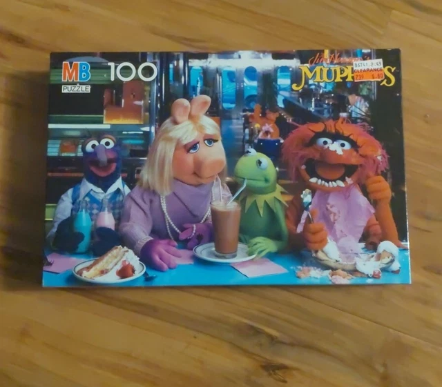 VINTAGE MILTON BRADLEY Jim Henson Muppets 100 Piece Puzzle Complete NEW ...