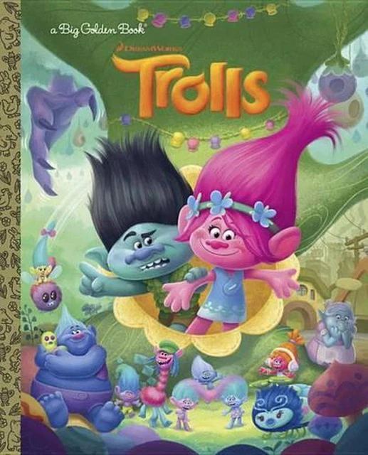 TROLLS BIG GOLDEN Book (DreamWorks Trolls) by Golden Books (English ...