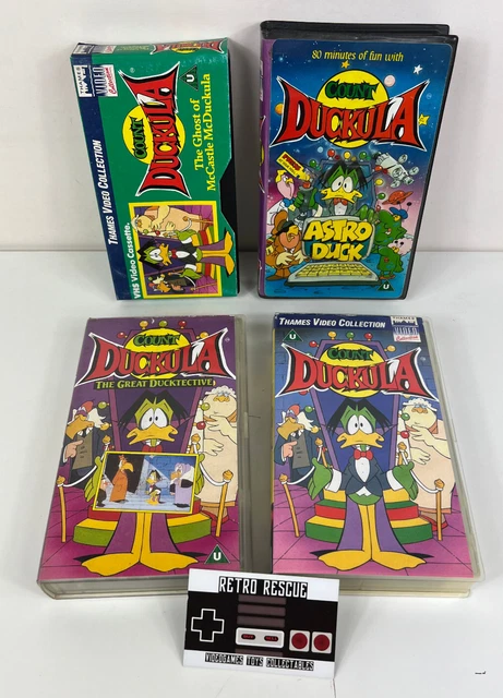 COUNT DUCKULA VHS Video Tape Bundle Lot 80s Cartoon Astro Duck ...