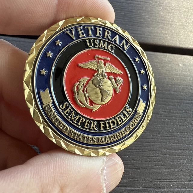 USMC MARINE CORPS Veteran Challenge Coin Iwo Jima Image $4.13 - PicClick CA