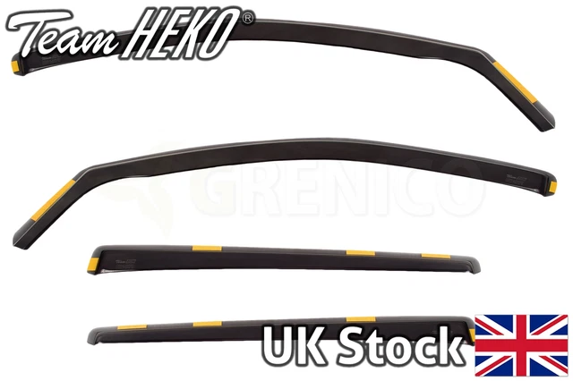 FORD RANGER MK3 4door pick-up 2012-onwards wind deflectors 4pc HEKO ...