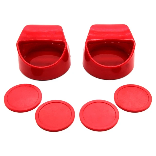 PLASTIC 100MM AIR Hockey Pucks Slider Pusher Goalies For Indoor Game ...