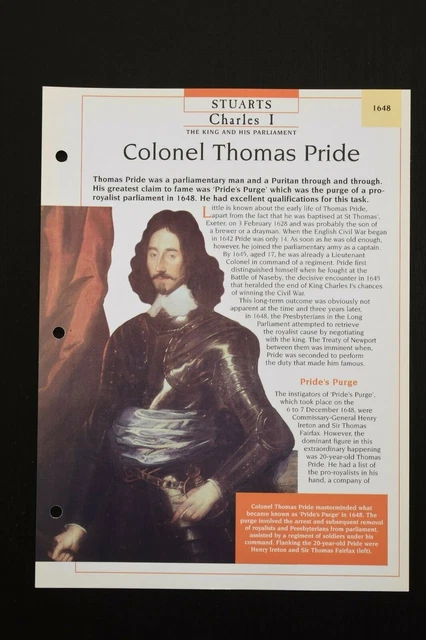 KINGS & QUEENS Maxi Card Colonel Thomas Pride - Charles I - Stuarts EUR ...