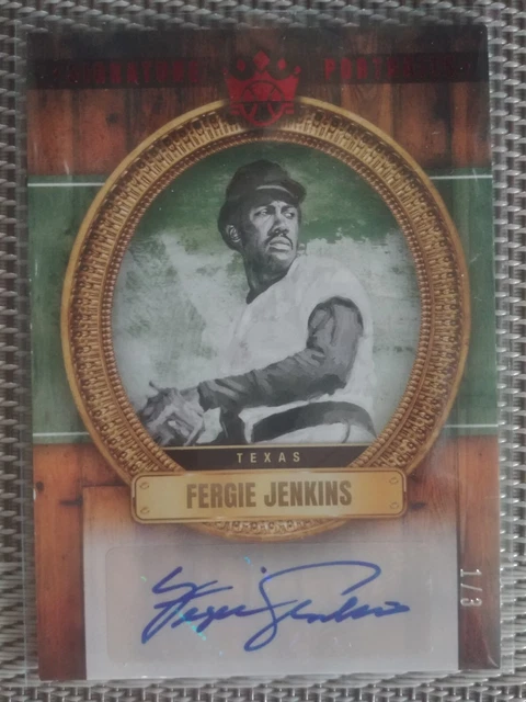 PORTRAITS SIGNATURE FERGIE Jenkins 2022 Panini Diamond Kings baseball ...