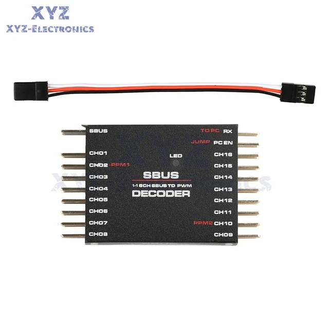DIY SBUS TO PWM/PPM Decoder 16 Channel Converter Receiver Signal ...