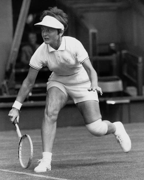 AMERICAN TENNIS PLAYER Nancy Richey Competing Against Ann Jones Old ...