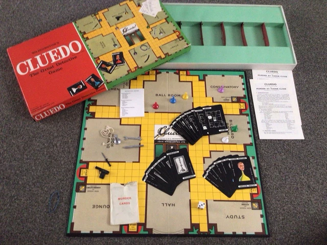 CLUEDO BOARD GAME 1965 Waddington's Vintage Retro Original £12.16 ...