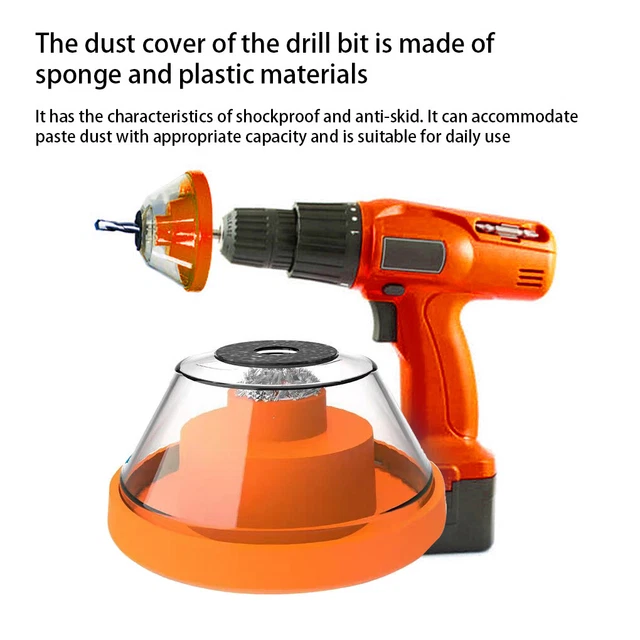 DRILL DUST COLLECTOR Professional Suction Box Shroud Power Accessories ...