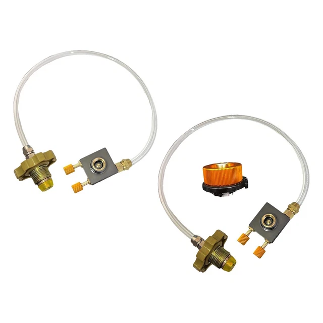 GAS TANK REFILL Adapter with Pressure Relief and Inflation Valve Gas ...
