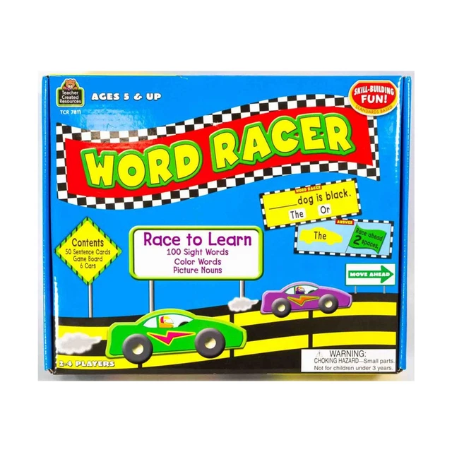 TEACHER CREATED RESOURCES Educational Games Word Racer Box NM £22.29 ...