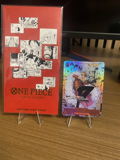 ONE PIECE CARD Game TCG Sanji Manga Rare Alt Art Custom JP Japanisch ...