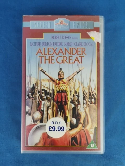 ALEXANDER THE GREAT Starring Richard Burton - VHS Video Cassette Tape £ ...