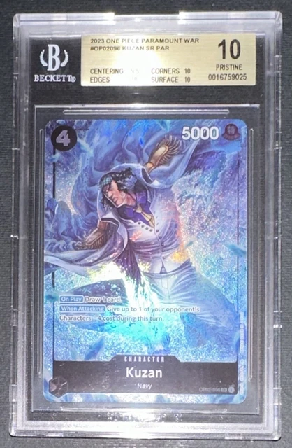 BGS 10 KUZAN Op02-096 Sr Paramount War One Piece Card Game English 2023! EUR 149,00 - PicClick IT