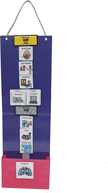 PURPLE 1-STRIP DAILY Visual Pecs Schedule Calendar Chart -Great ...