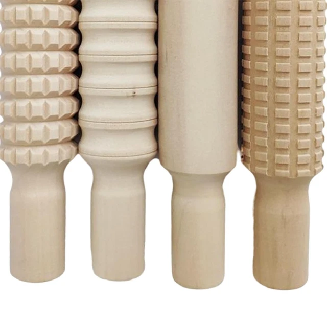 LOT DE 4 rouleaux à pâtisserie en argile, bâtonnets de modelage en ...